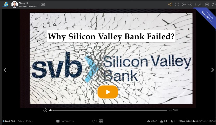 Presentation: Why Silicon Valley Bank (SVB) Failed So Suddenly? | Miao's Shipping